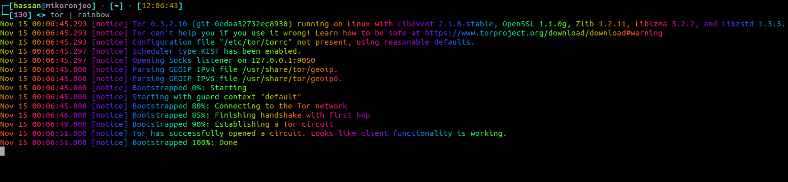 GitHub - MiKoronjoo/rainbow: 🌈 Make terminal commands' output colorful